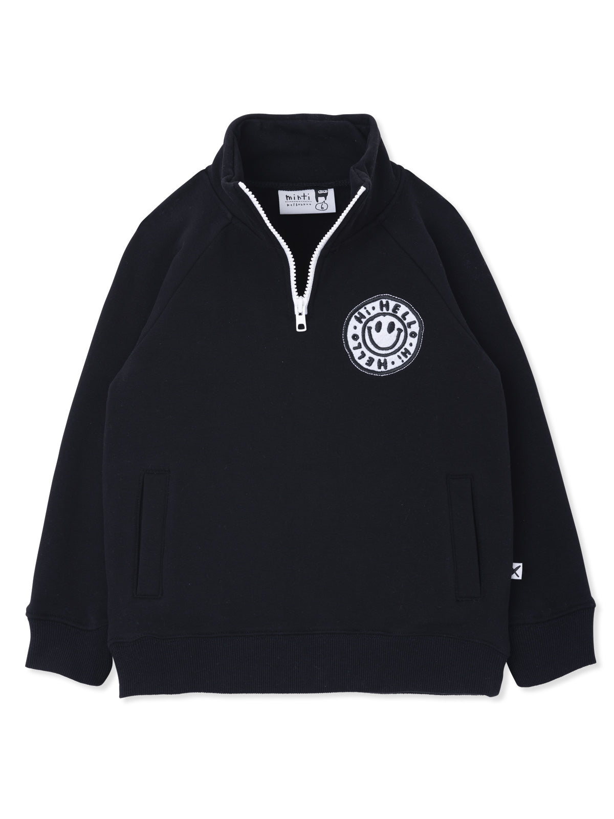 Minti Happy Furry Half Zip Crew – Minti NZ