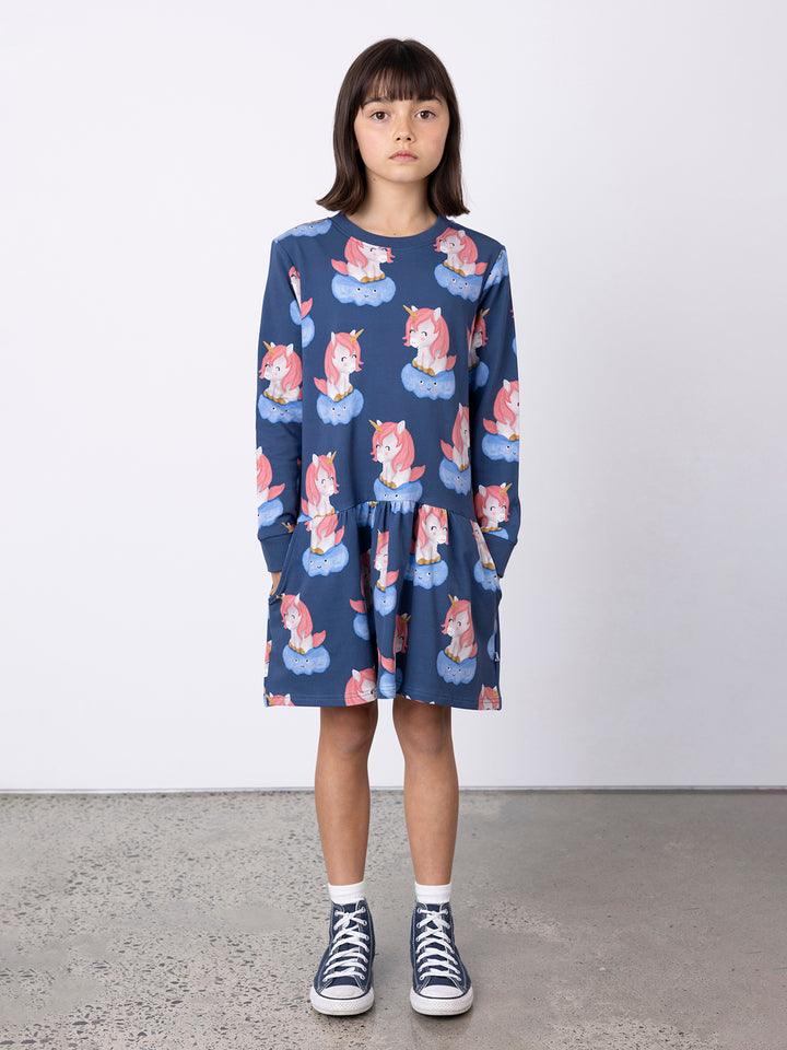Minti Unicorns On A Cloud Dress – Minti NZ