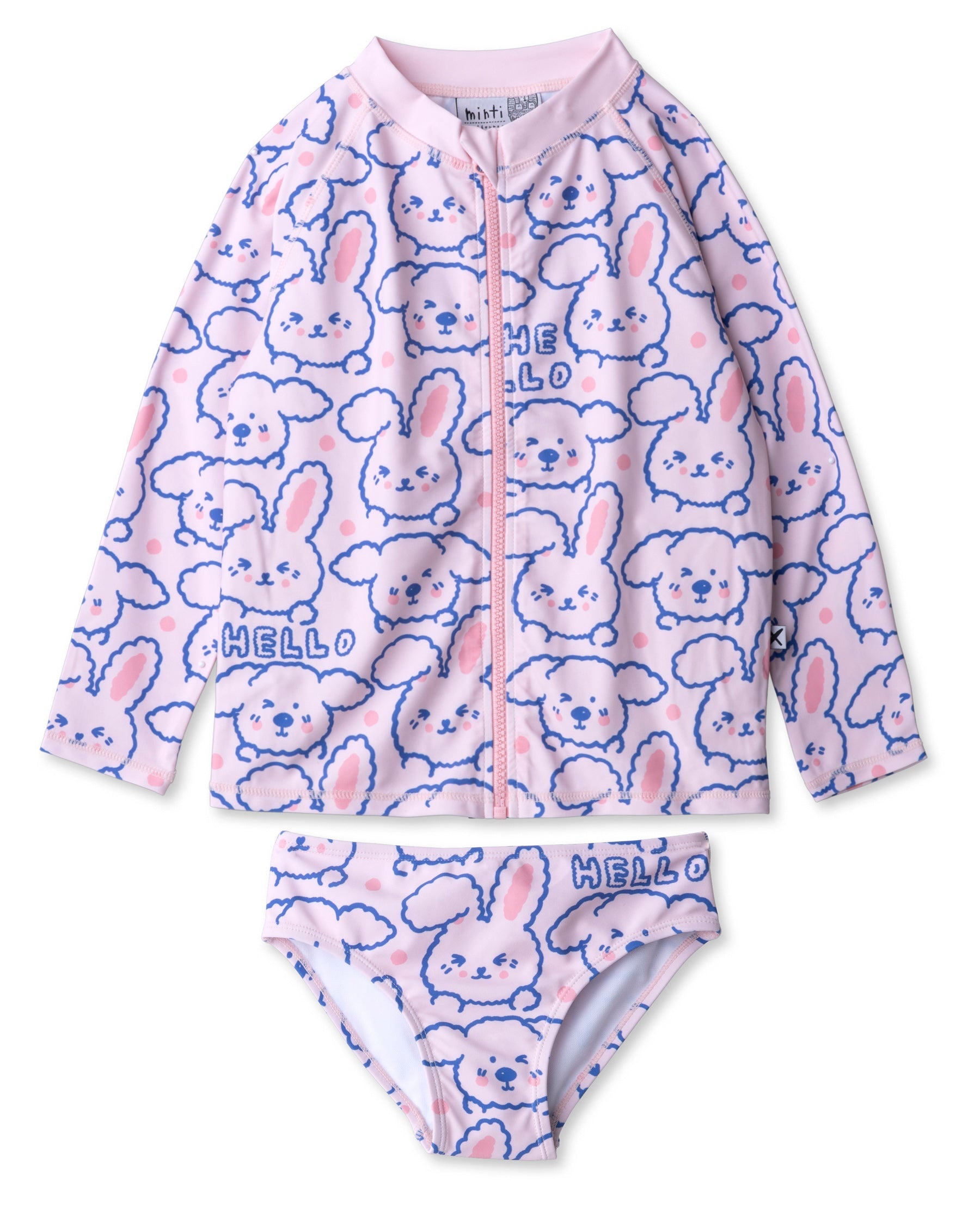 Minti Puppy Bunny Club Rashie Set – Minti NZ